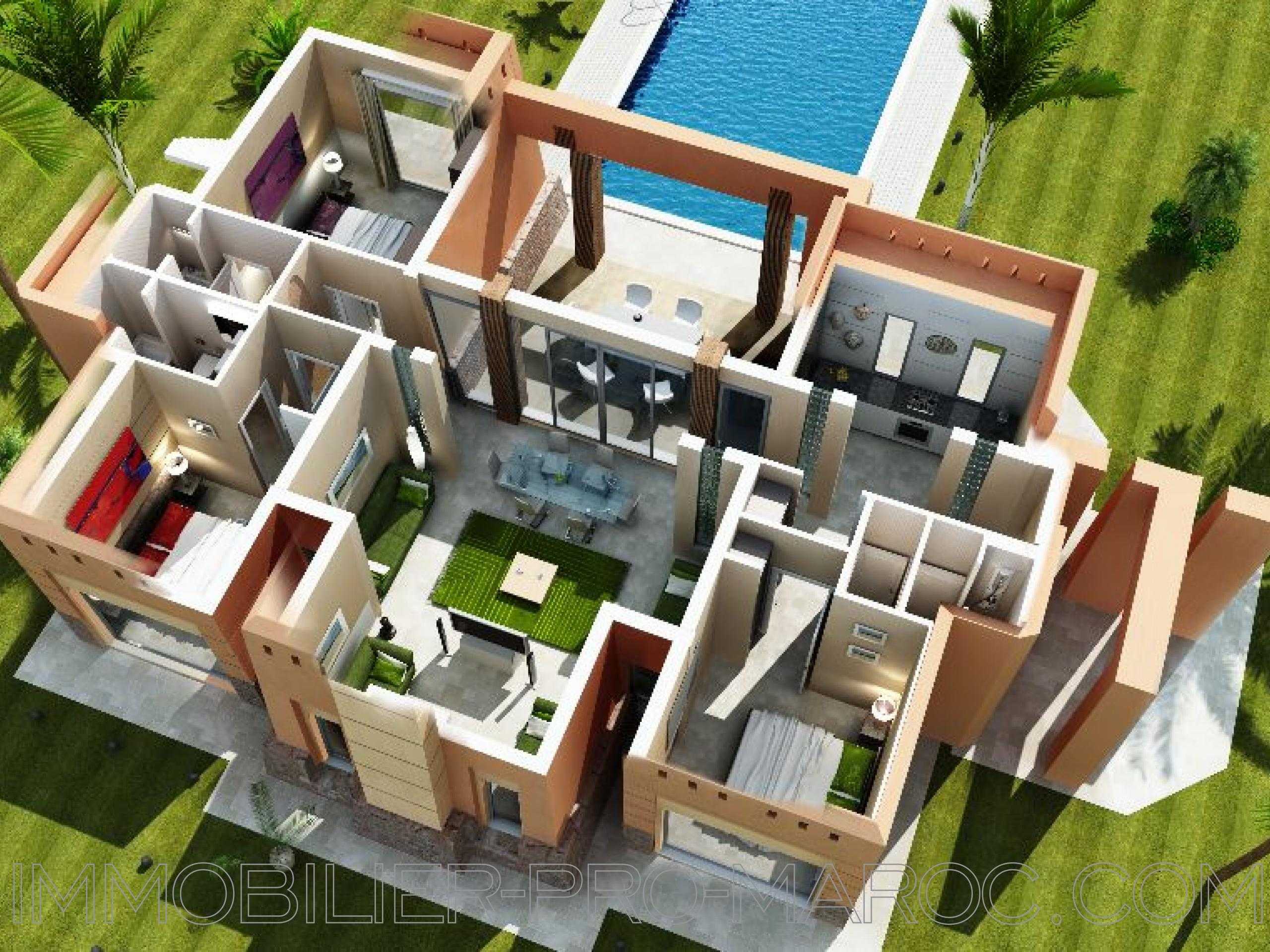 Villa 3 chambres 220m² en vente à Marrakech ref 6207